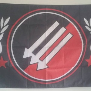 Three Arrows (4) Antifa 3x5ft Flag Banner Anti-fascism Anti-fascist ...