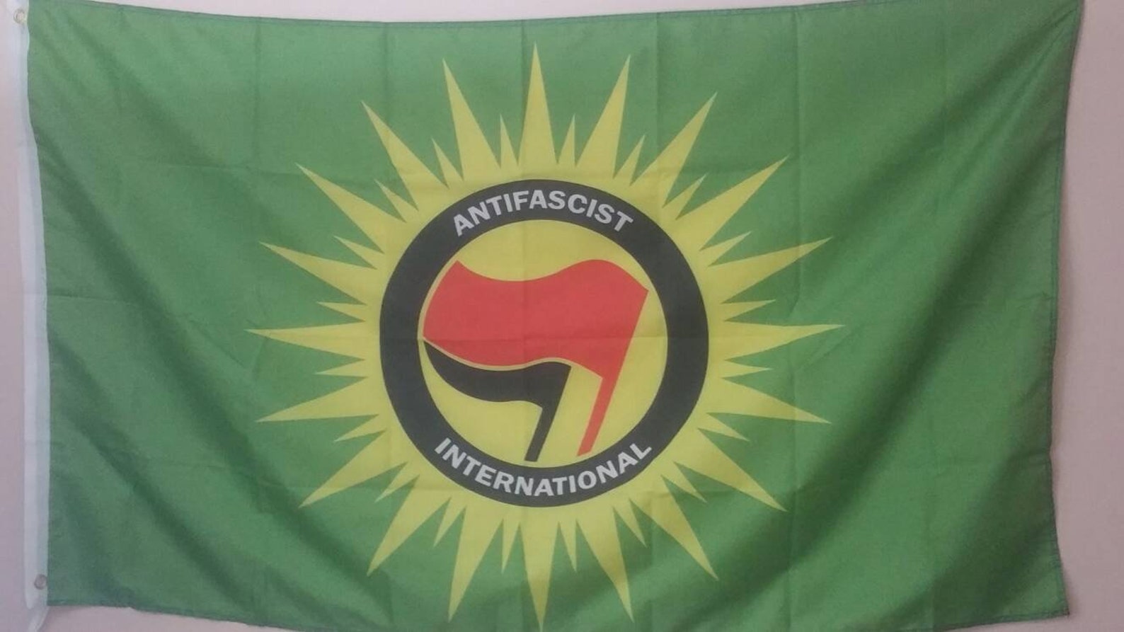 Bandera internacional antifascista Bandera 3x5Ft Anarquía - Etsy España