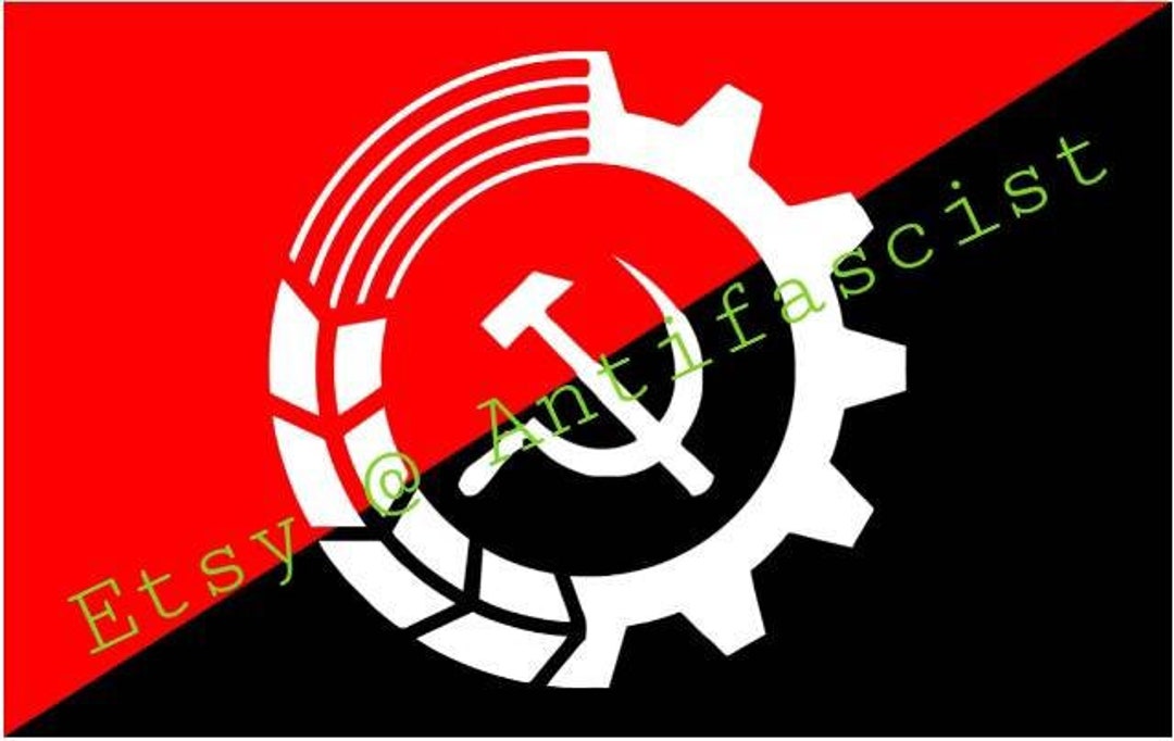 Anarcho-communism (2) 3x5ft Flag Banner Anarchy Communist Communism ...