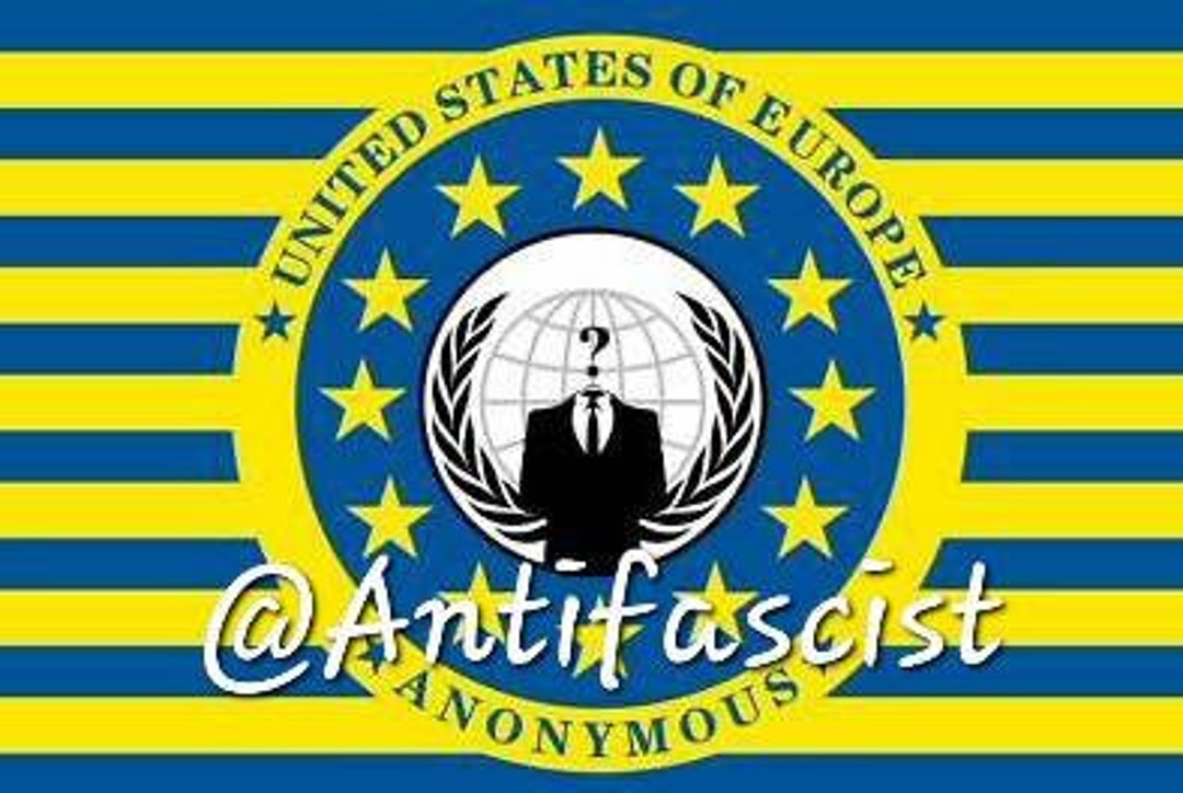 SALE!!! Anonymous *united States of Europe* 3x5ft Flag Banner - Etsy