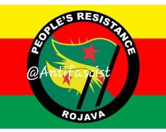 YPG YPJ 3x5ft Flag Banner Kurdish Rojava Resistance Movement Kurdistan ...
