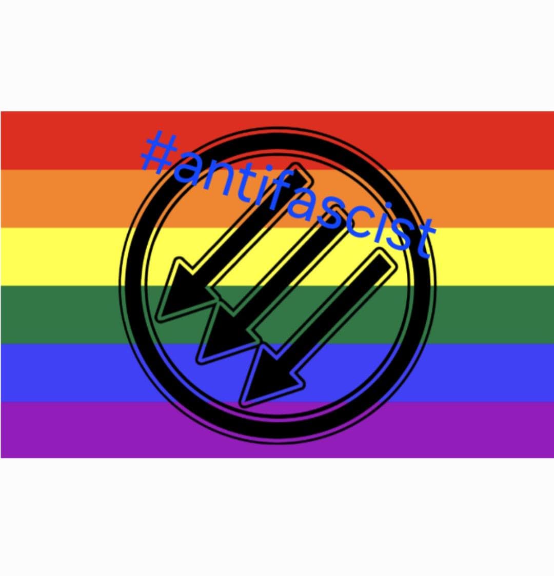 Three Arrows Rainbow Antihomophobia Antihomophobe Flag Banner 3x5ft ...