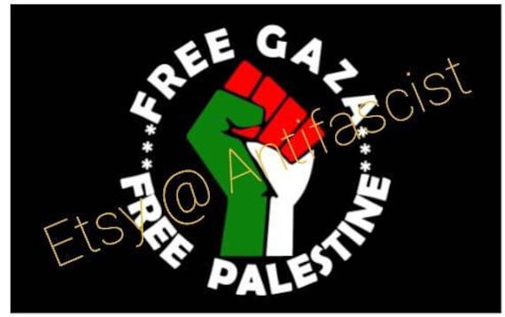 Free Gaza Free Palestine Flag Banner 3x5ft Stop Occupation | Etsy