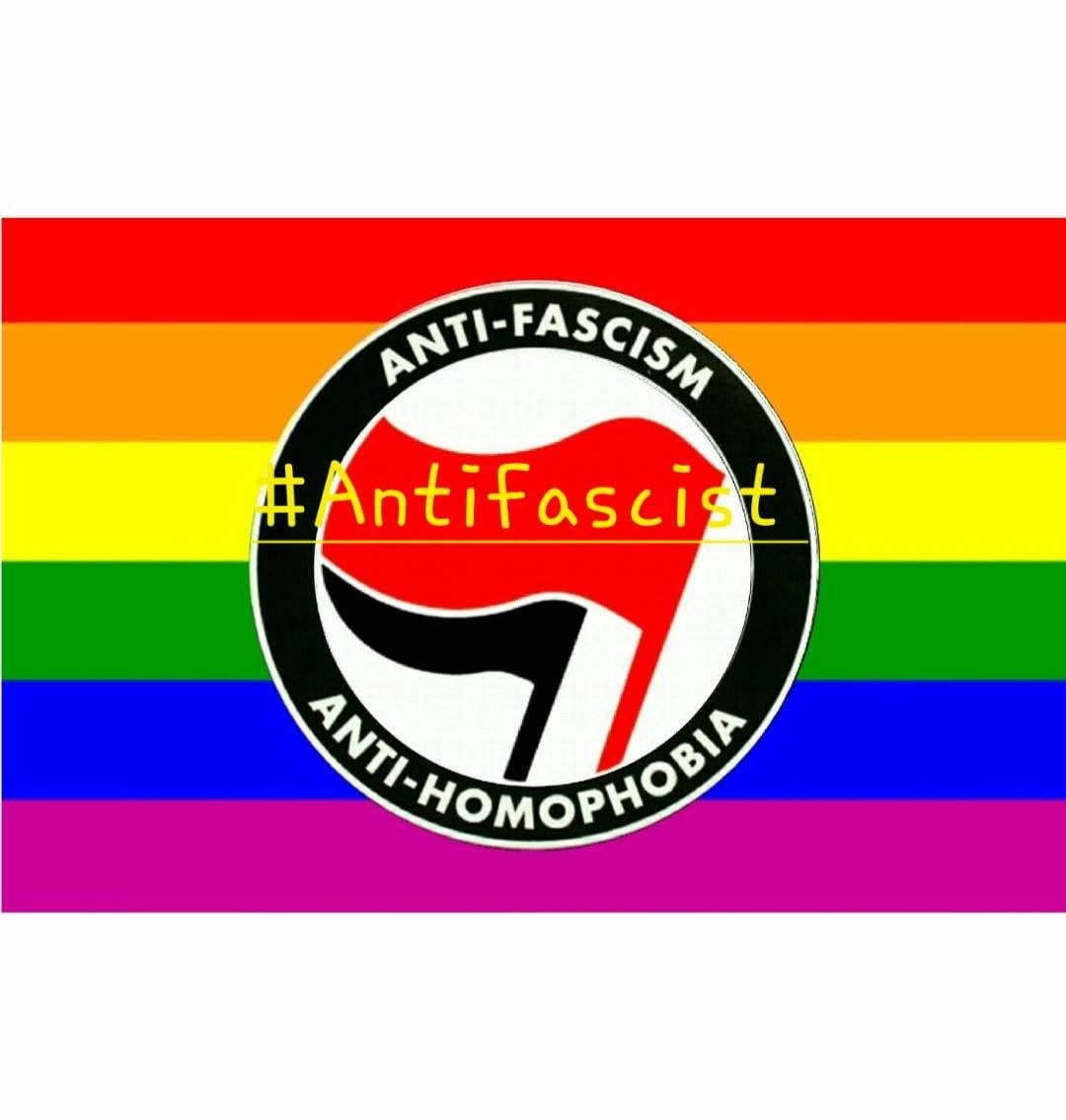 Anti-fascism Anti-homophobia 3x5ft Large Flag Pride LGBTQI Gay LGBT ...