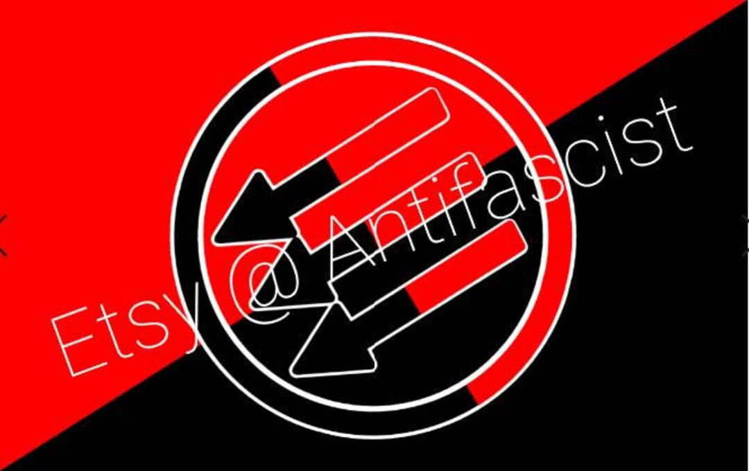 SALE Three Arrows 11 Antifa 3x5ft Flag Banner Anti-fascism Anti-fascist ...