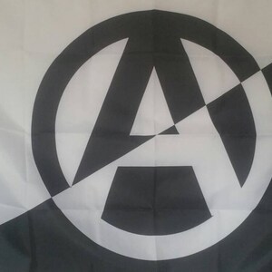 Anarcho-pacifism (2) Flag Banner Anarcho-pacifist Pacifism Antifa ...