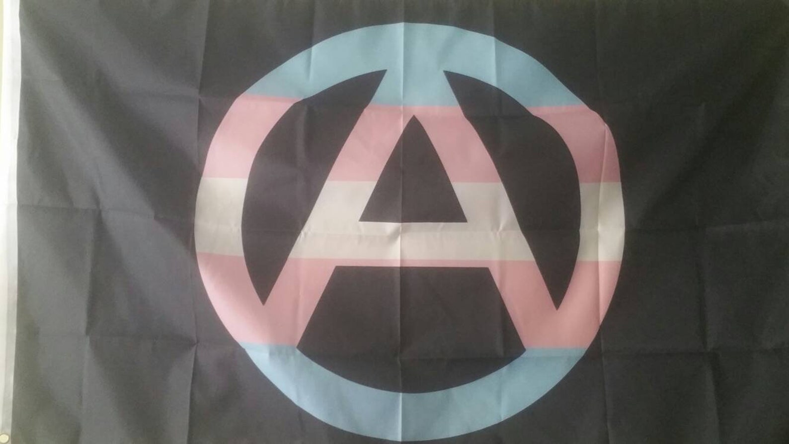 Transgender Anarchy Flag Banner 3x5ft Bisexual Pride Anarchist ...
