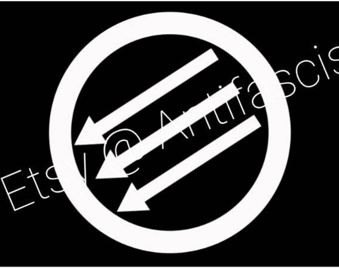 Three Arrows (8) Antifa 3x5ft Flag Banner Anti-fascism Anti-fascist ...