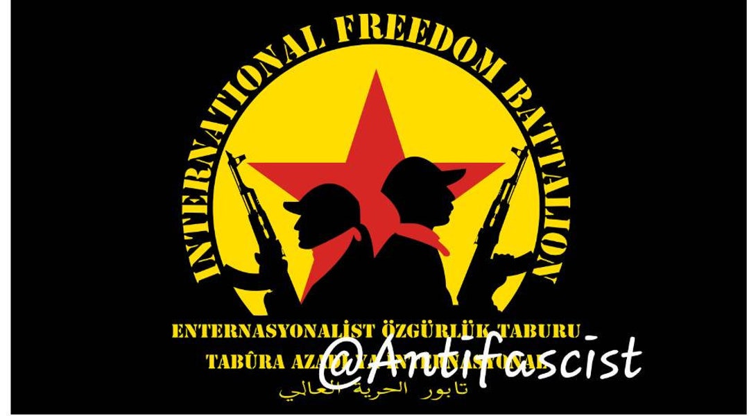 International Freedom Battalion 3 Flag Banner 3x5ft Rojava Kurdish ...