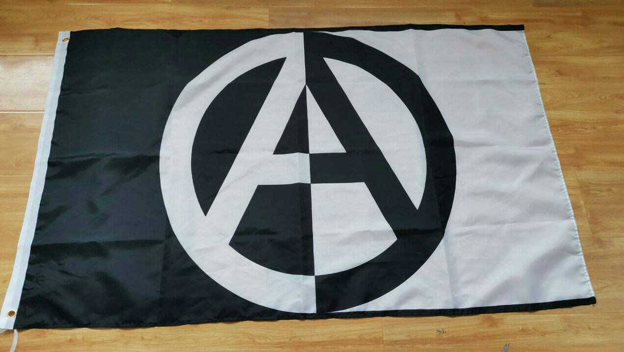 Anarcho-pacifism (1) Flag Banner Anarcho-pacifist Pacifism Antifa ...