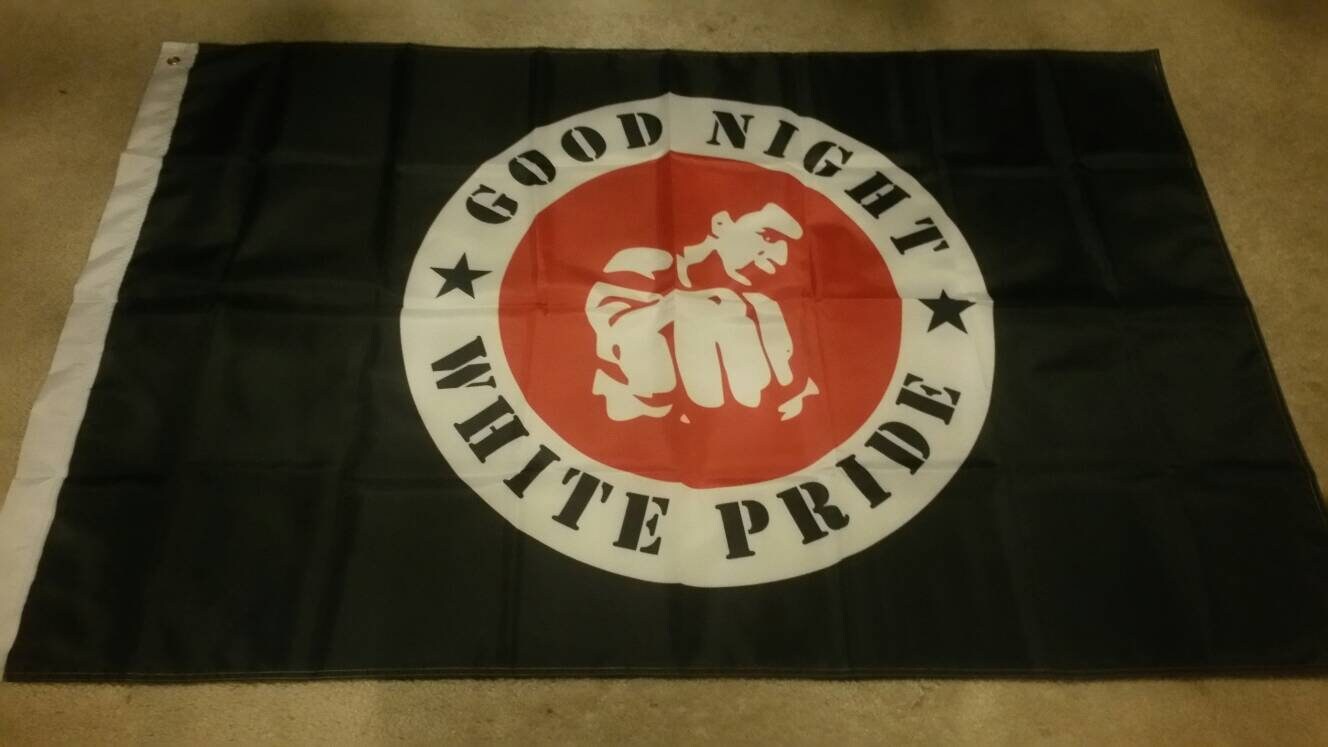 Good Night White Pride 5 Flag Banner 3x5Ft Antifascist | Etsy