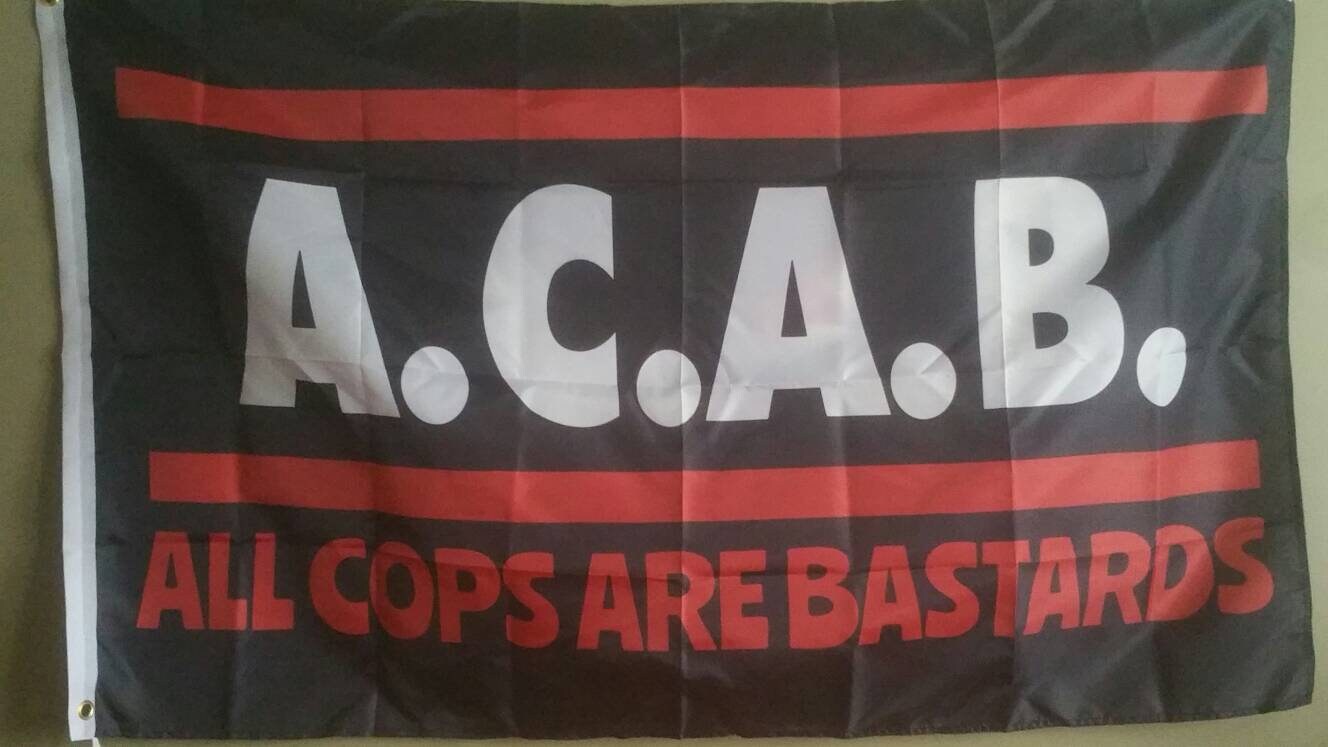 ACAB All Cops Are Bastards 2 A.C.A.B. 3x5Ft Flag Banner Stop | Etsy