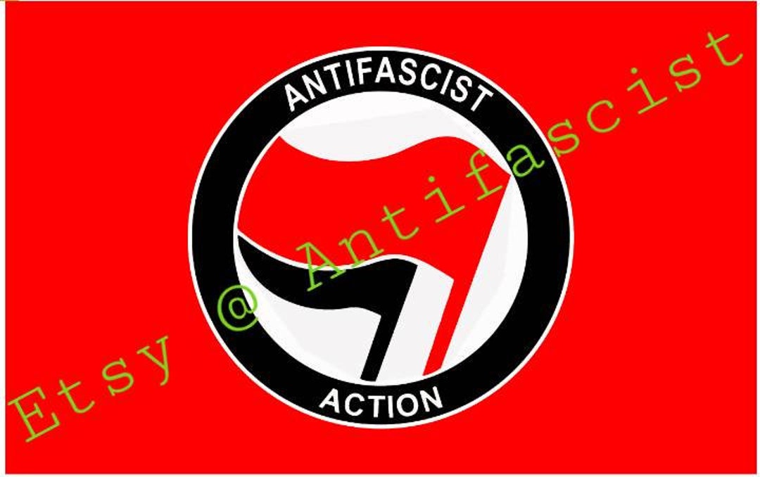 Antifascist Action Flag Banner (6) 3x5ft Antifa Anti-nazi Anarchist ...