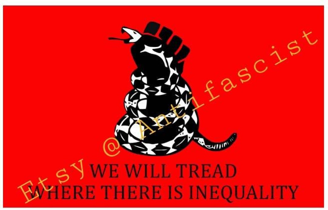 SALE We Will Tread Where There is Inequality 2 Flag Banner 3x5ft Fuck ...