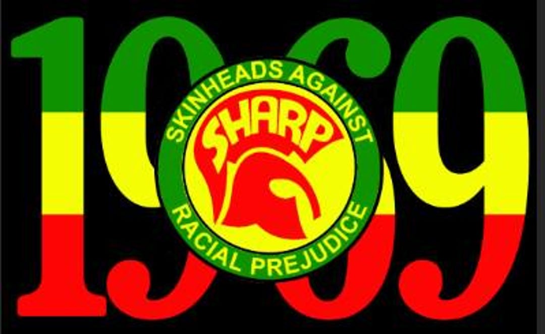Skinheads Against Racial Prejudice SHARP Flag Banner 3x5ft (1) S.H.A.R ...