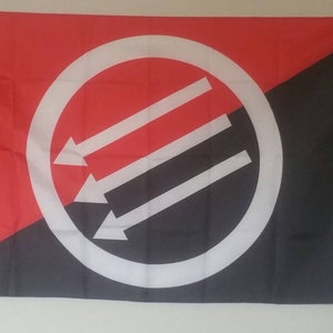 Three Arrows (6) Antifa 3x5ft Flag Banner Anti-fascism Anti-fascist ...