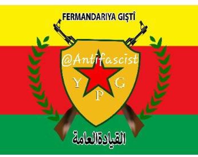 YPG YPJ 3x5ft Flag Banner Kurdish Rojava Resistance Movement Kurdistan ...