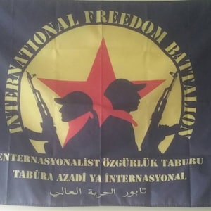 International Freedom Battalion 3 Flag Banner 3x5Ft Rojava | Etsy