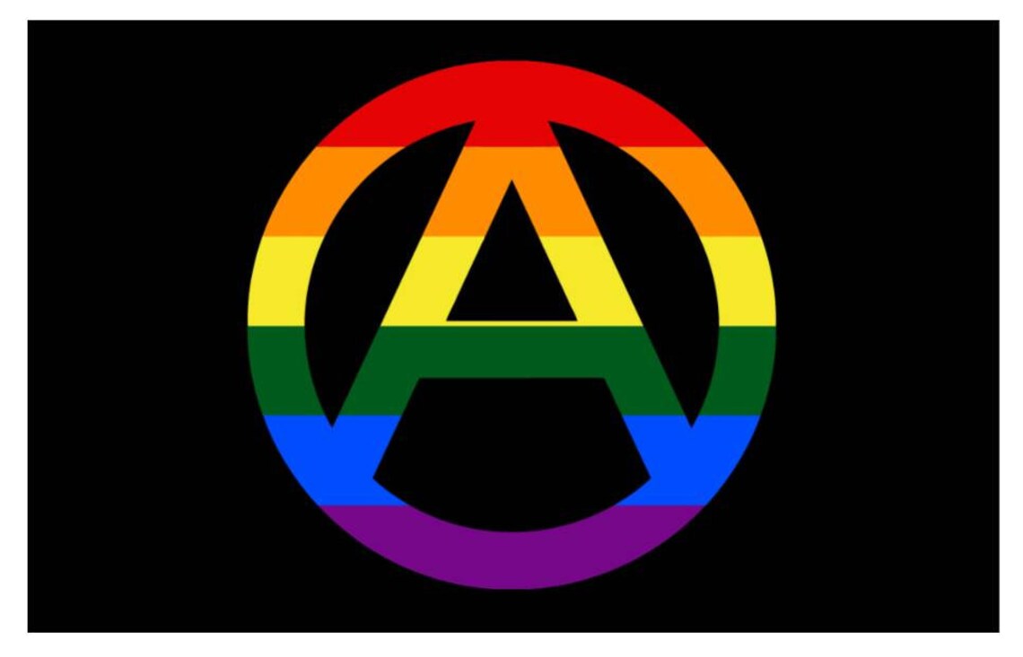 Anarquía Anarquista Lgbt Orgullo Gay Lesbiana Antifascista Etsy 