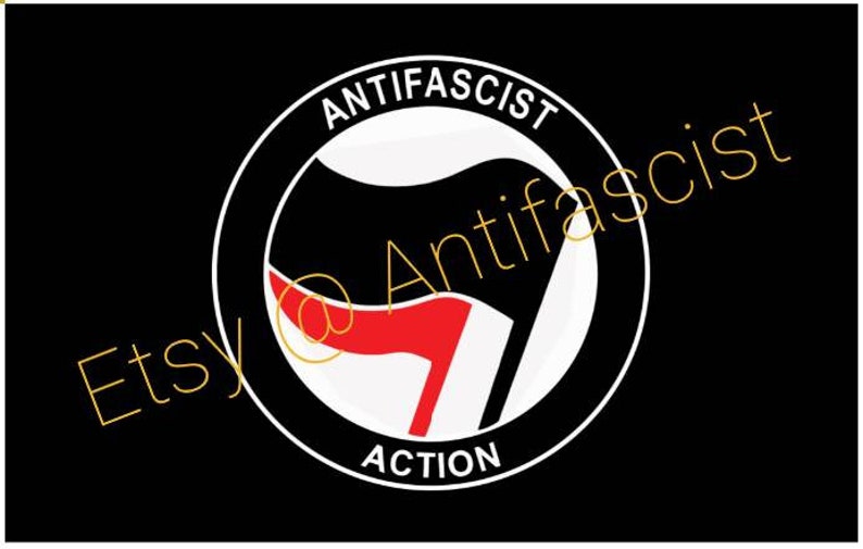 Antifascist Action Flag Banner (2) 3x5ft Antifa Anti-nazi Anti-fascism ...