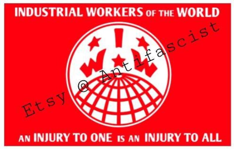 Industrial Workers of the World 3x5ft Flag Banner (1) Syndicalist ...