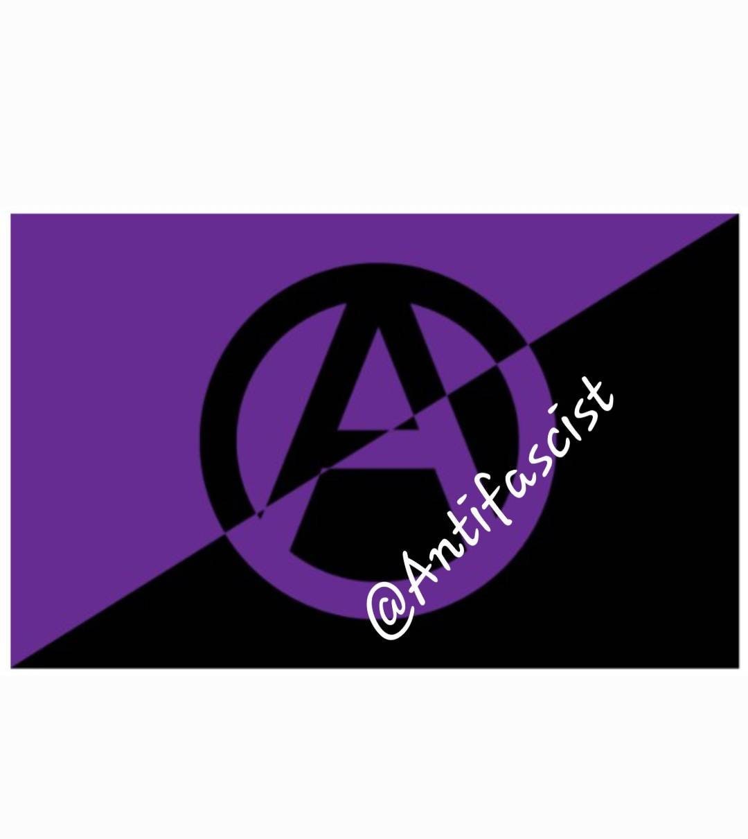 SALE Anarcha Feminism Flag 3x5ft Anarcho-feminist Feminist Antifascist ...