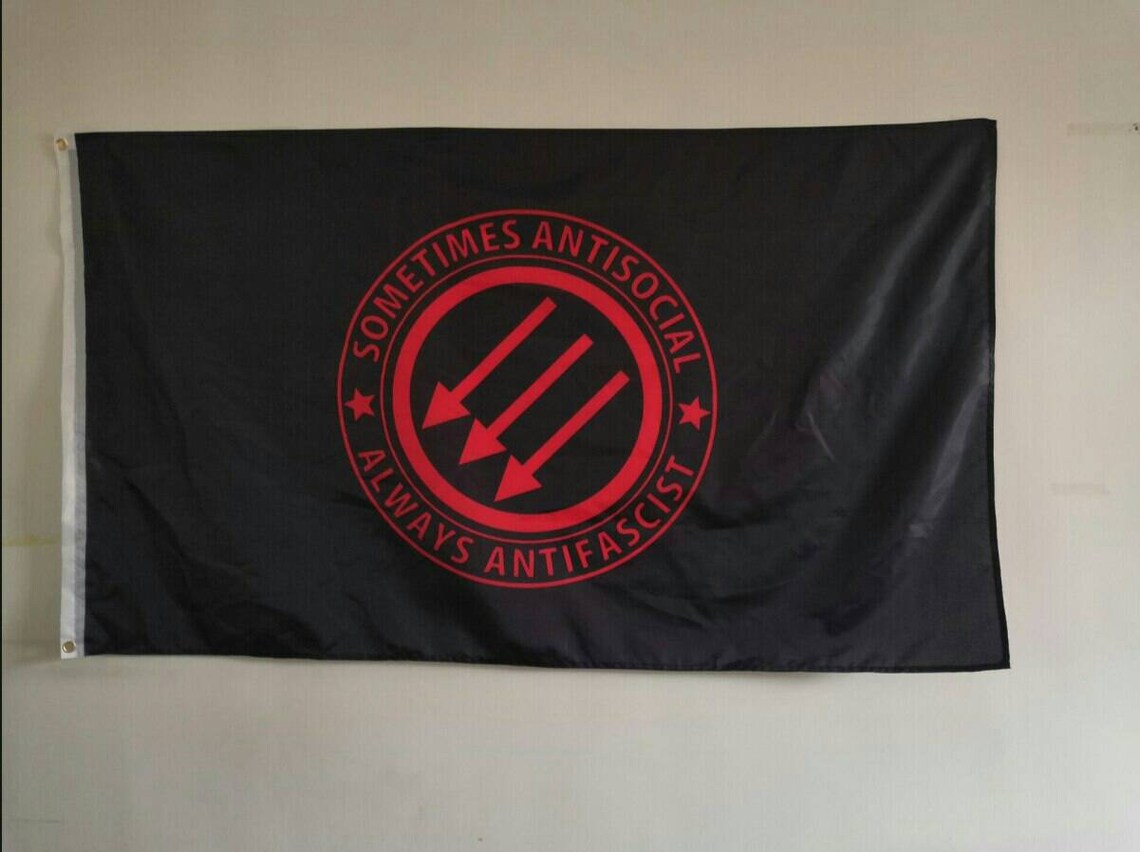 Three Arrows 2 Always Antifascist Antifa 3x5ft Flag Banner | Etsy