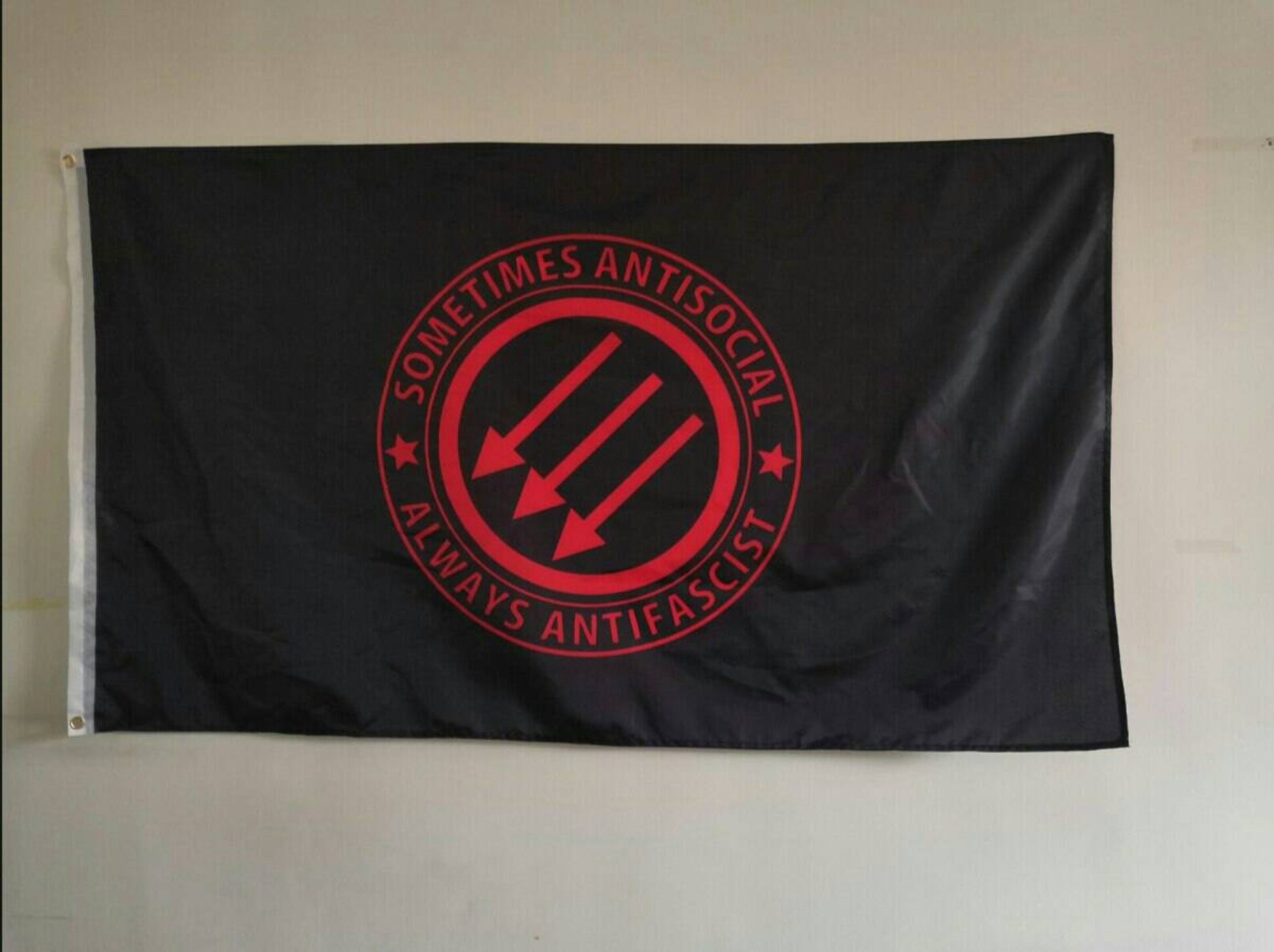 Three Arrows 2 Always Antifascist Antifa 3x5ft Flag Banner | Etsy