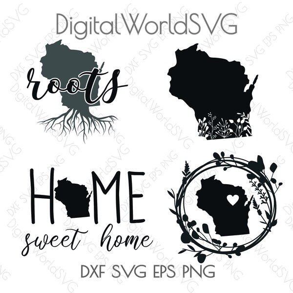 Wisconsin Svg - Etsy