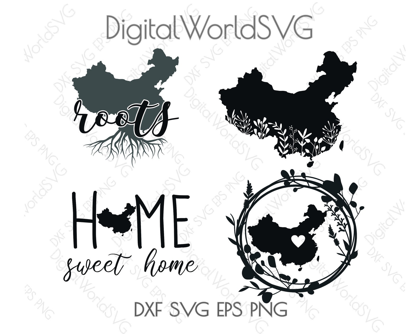China Digital Vector File Svg Png Dxf Eps Cut File for - Etsy