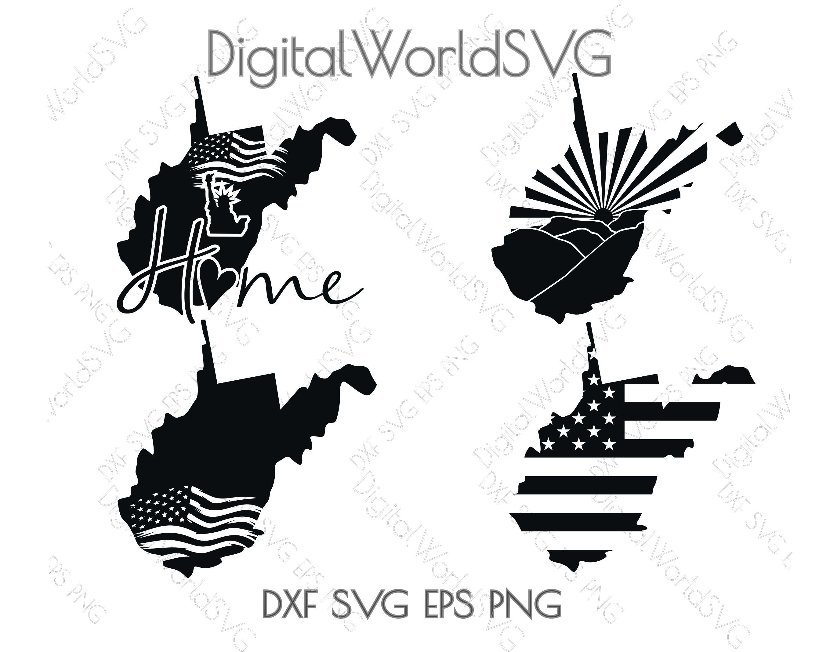 Connecticut state digital vector file svg Home clip art Cut file for ...