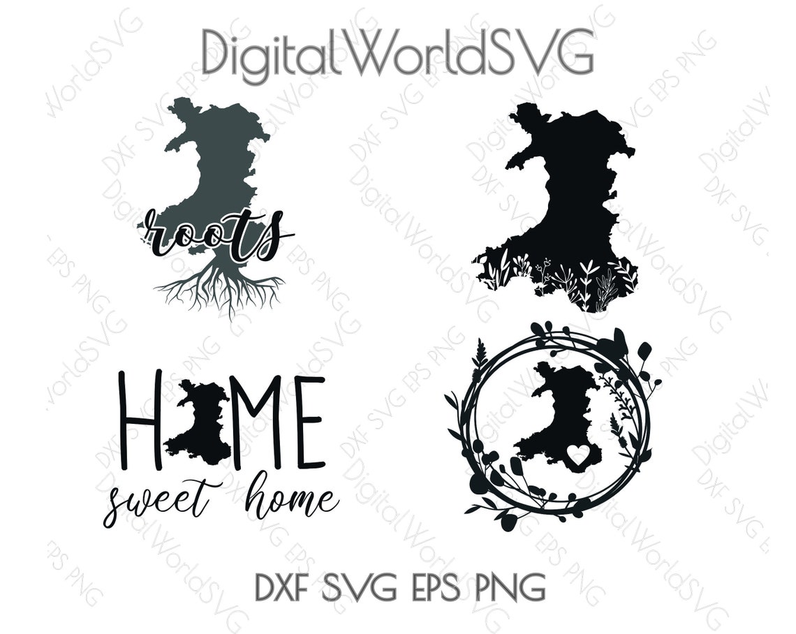 Wales Digital File Svg Cut File for Silhouette and Cricut - Etsy