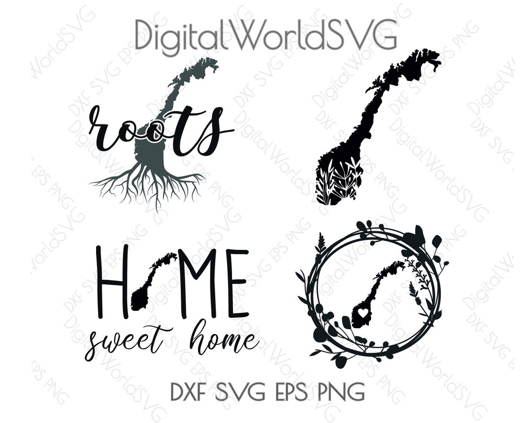 Norway Digital File Svg Png Dxf Eps Cut File for Silhouette - Etsy