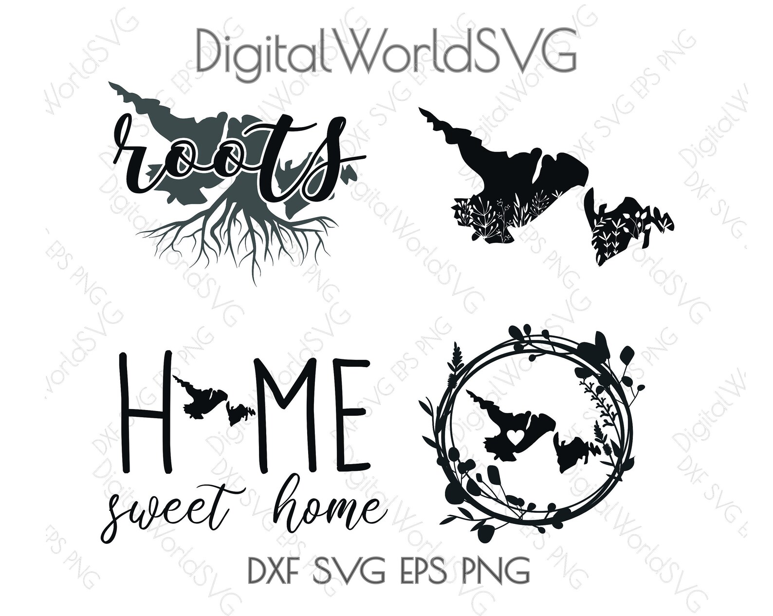 Newfoundland and Labrador Digital File Svg Png Dxf Eps Cut - Etsy