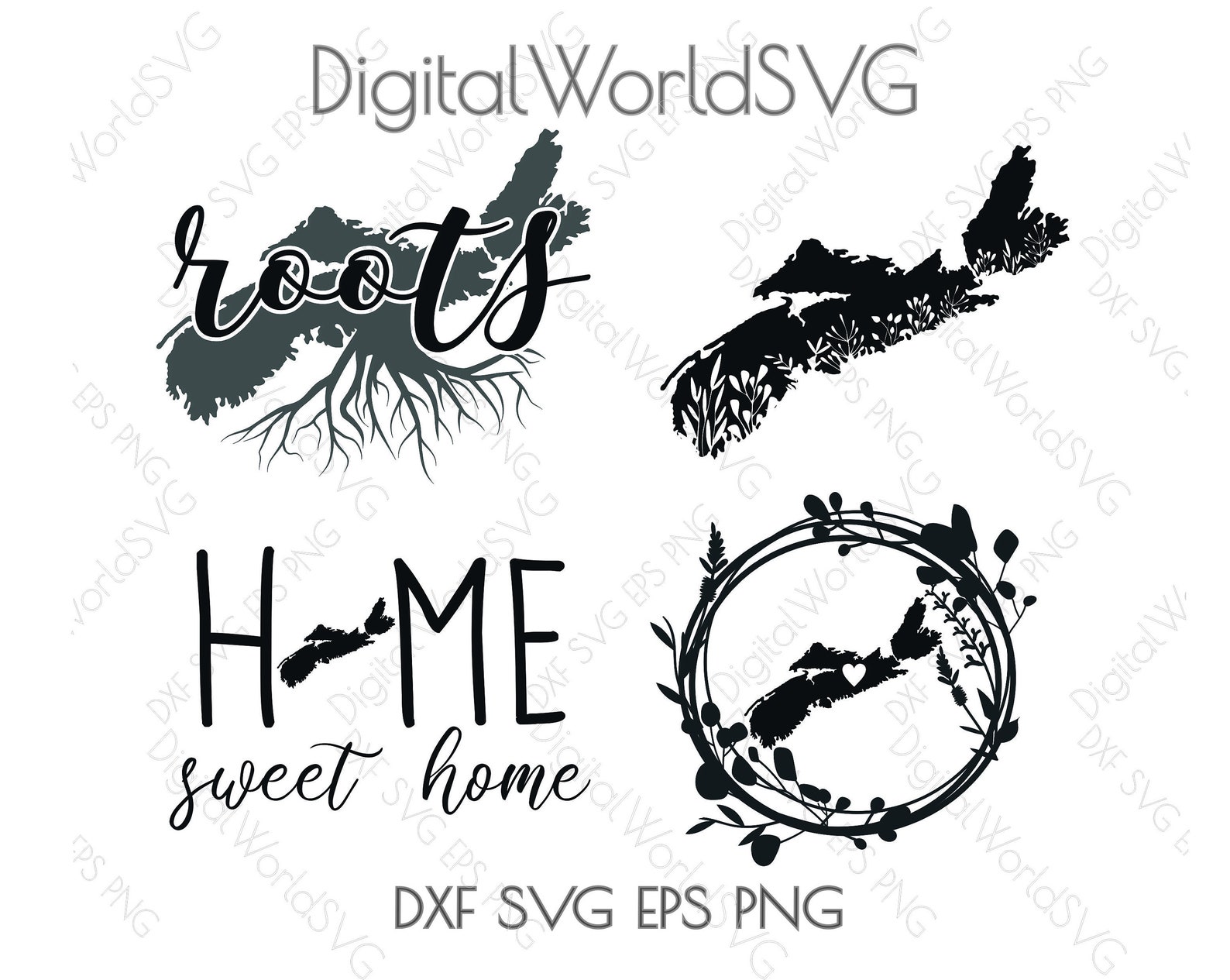 Nova Scotia Canada Digital File Svg Png Dxf Eps Cut File for - Etsy Canada