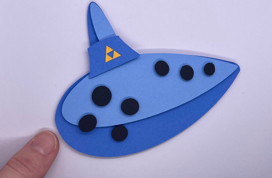 3D Paper Crafted Zelda Ocarina Shadow Box - Etsy
