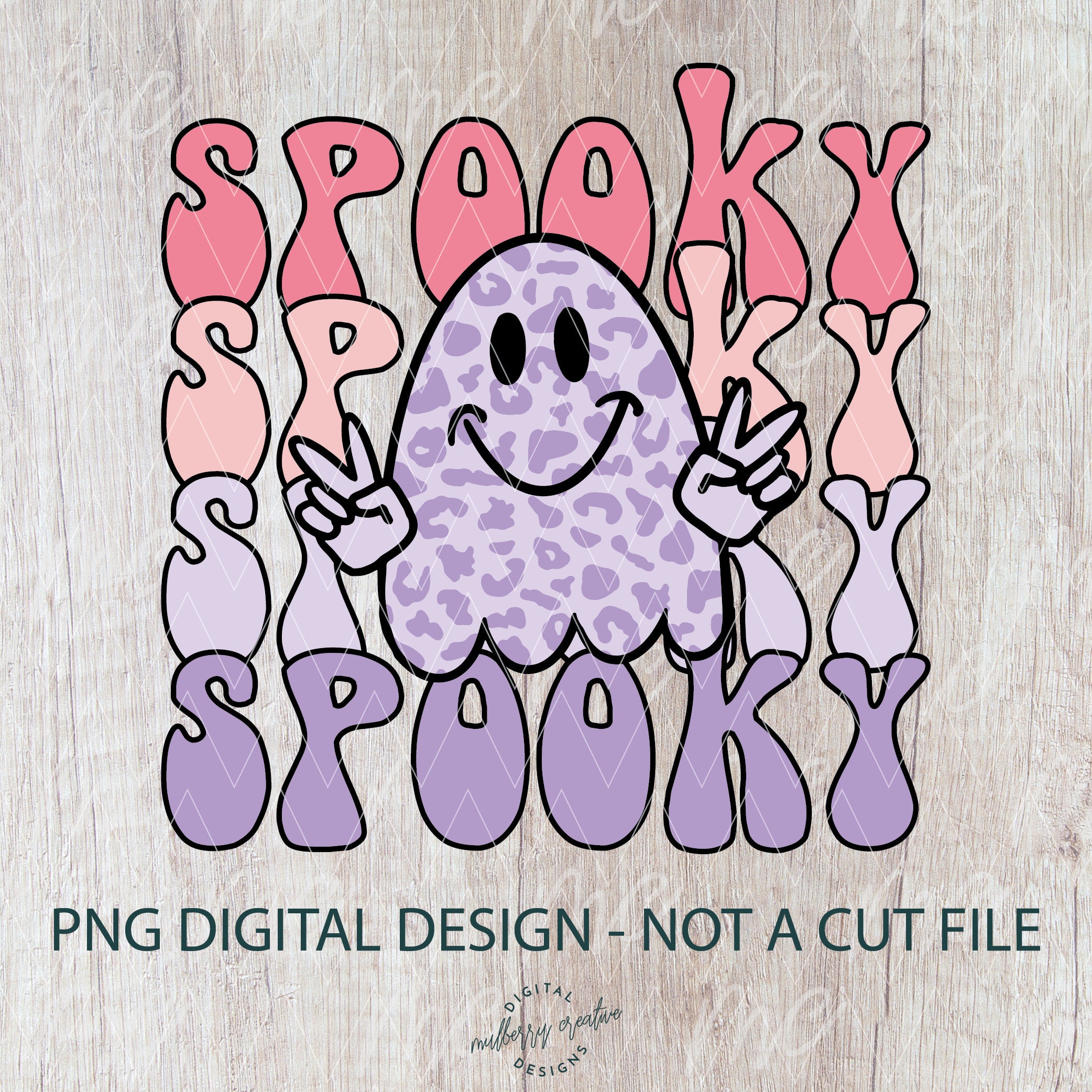 Spooky Groovy Halloween PNG - Sublimation Design Download - DTG - Print ...