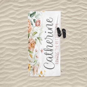 Personalized Retirement Gift, Retirement Beach Towel, Gifts for ...