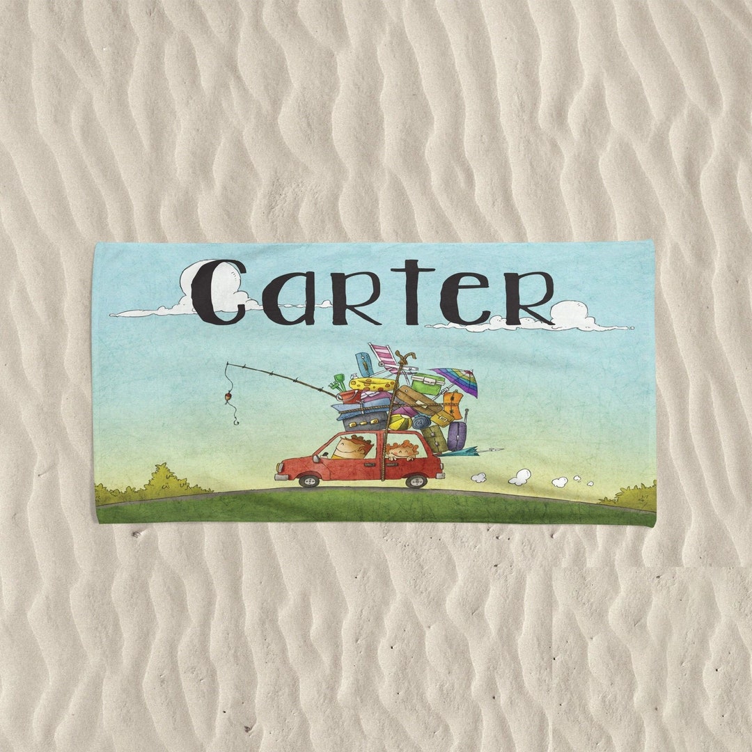 Camping Beach Towel, RV Accessories, Beach Towel Personalized, Boho ...