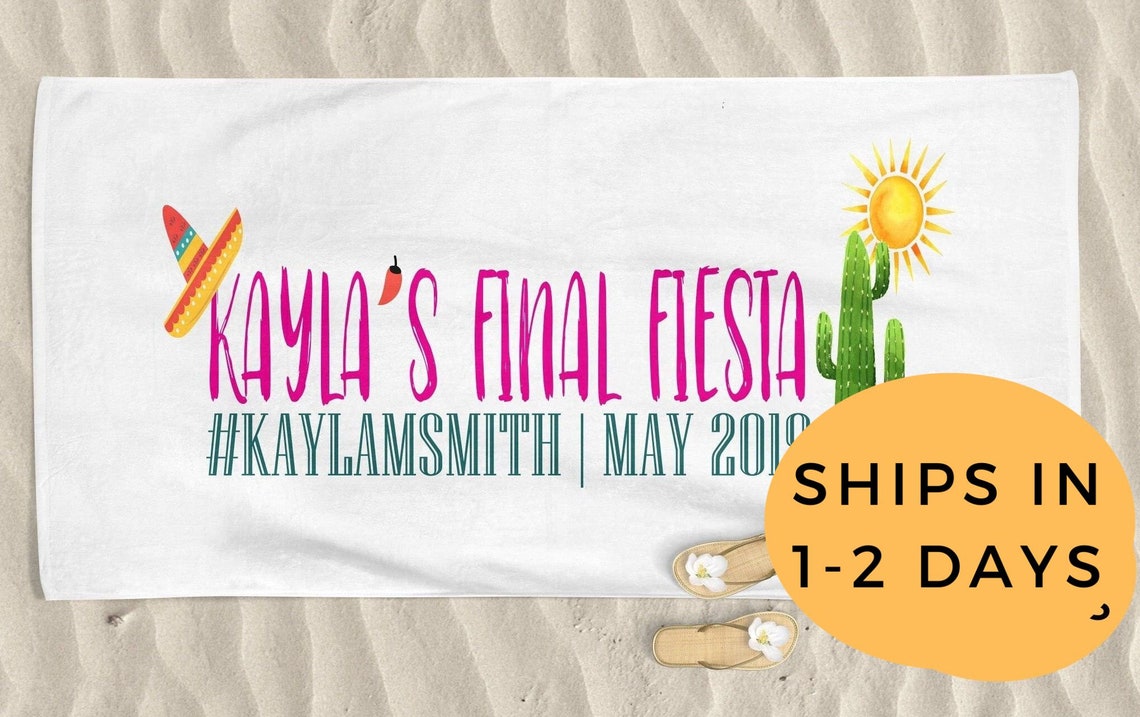 Final Fiesta Final Fiesta Bachelorette Party Bride Beach - Etsy