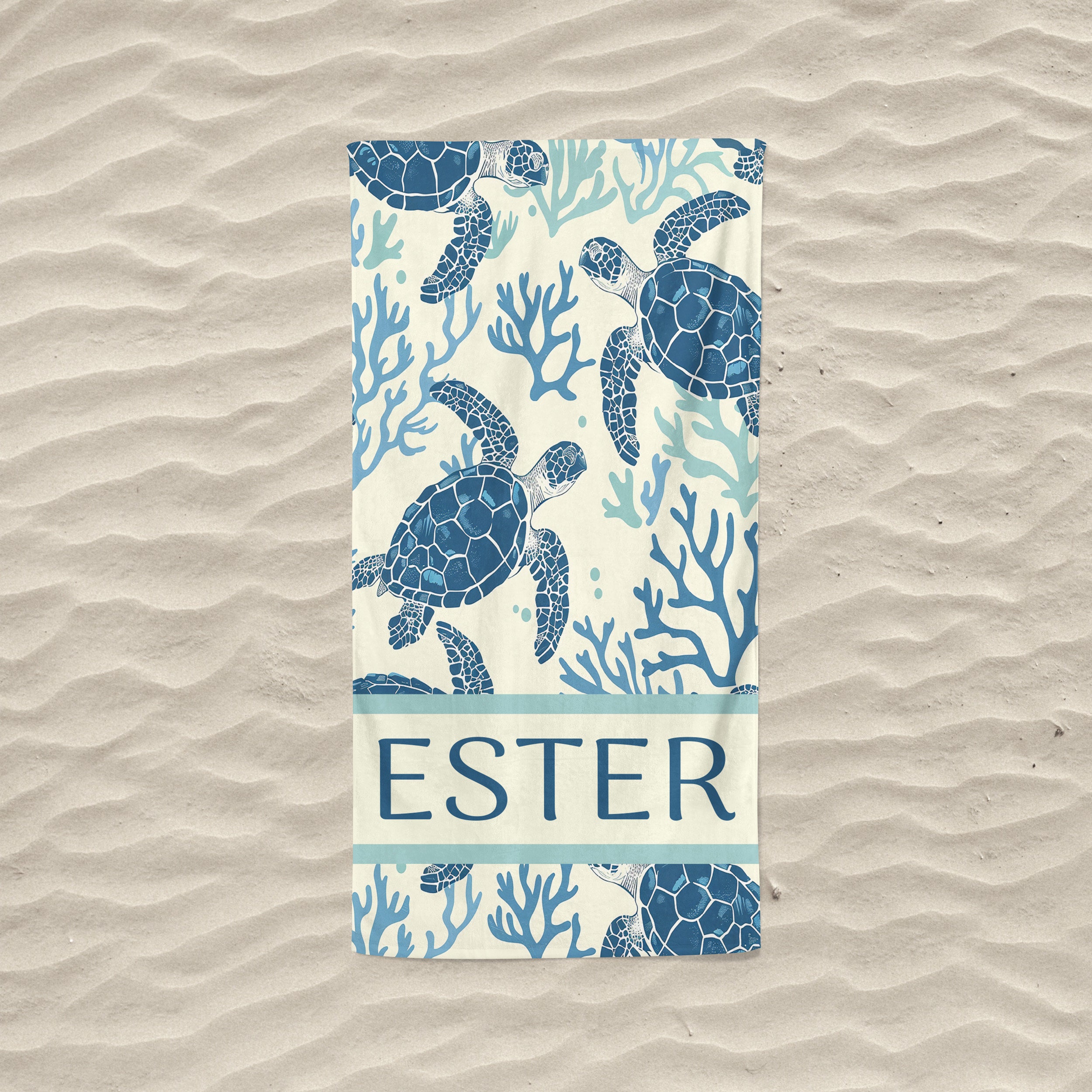 Sea Turtle Decor, Kids Beach Towel, Pool Accessories, Personalized ...