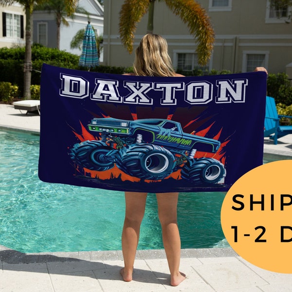 Monster Jam Beach Towel - Etsy