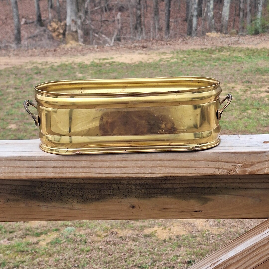 11 " Bristol Brass Vintage Window Box - Etsy