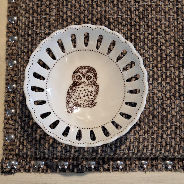 Owl Dish - Etsy