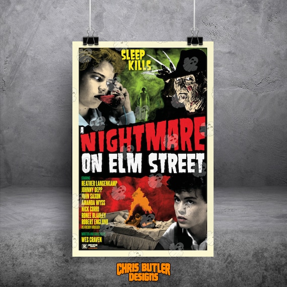 Nightmare On Elm Street Movie Poster A Nightmare On Elm Street" Poster