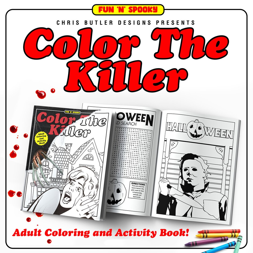 Color the Killer Coloring and Activity Book - Etsy