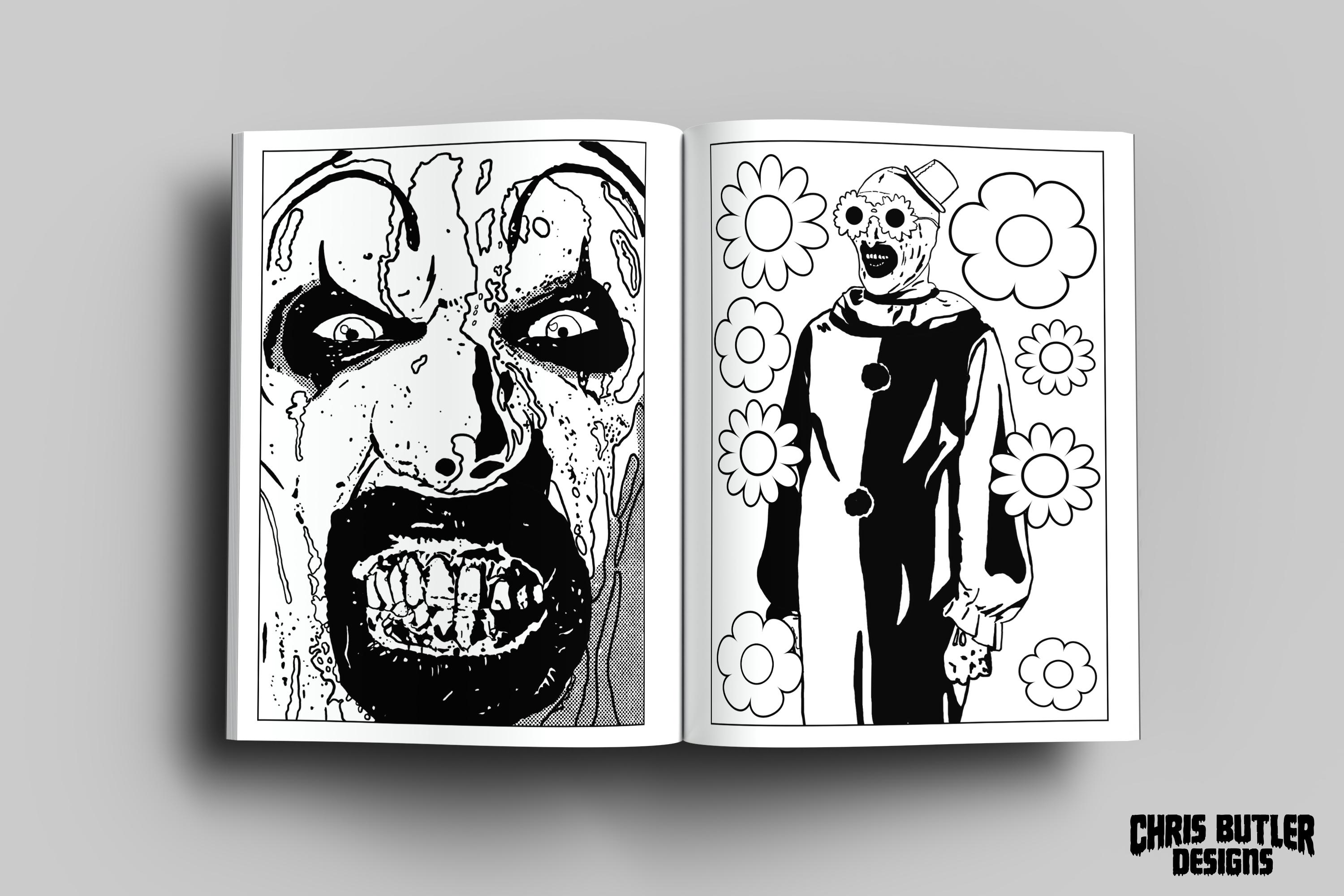 Color the Terrifier EXPANDED EDITION Coloring and Activity Book ...