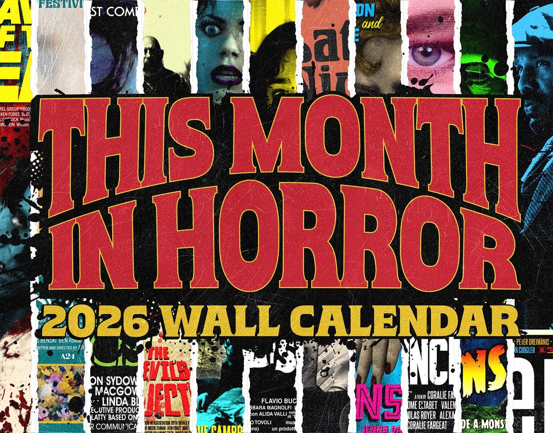 This Month in HORROR! 2026 Wall Calendar - Etsy