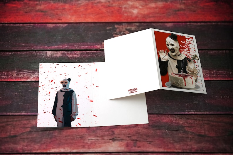 Art the Clown Terrifier Themed Birthday Card (officially Licensed) - Etsy