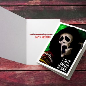 Scream Themed Birthday Card - Etsy